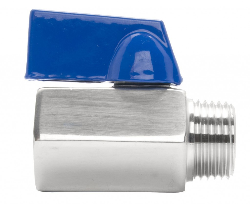 Mini-Ball Valves - Stainless Steel in different sizes